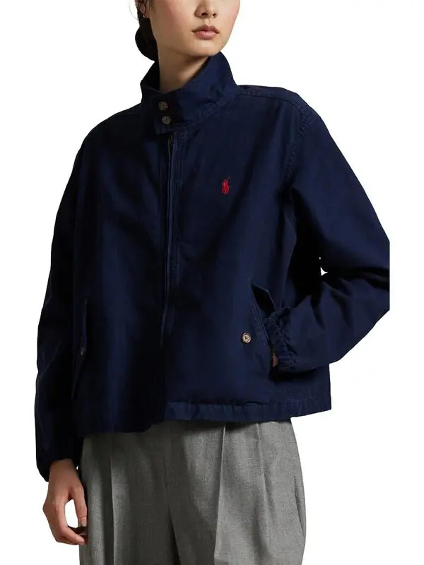 Polo Ralph Lauren Cotton Canvas Zip Jacket - Newport Navy