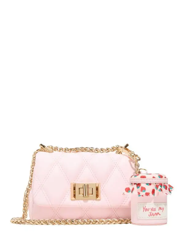 Aldo Crossbody Bag With Removable Zip Pouch - Light Pink