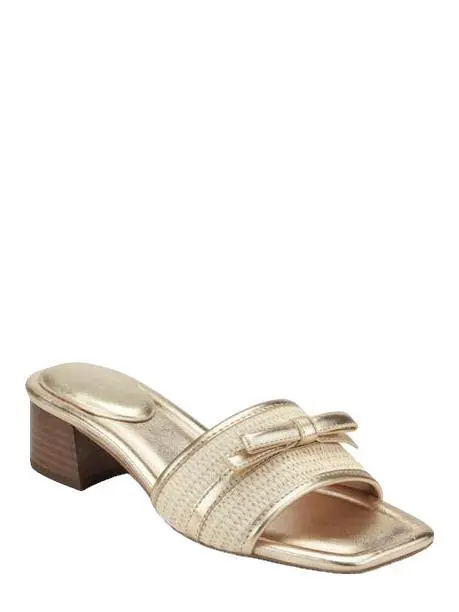 Rockport Clarice 2 Slide Sandal - Gold/medium Natural