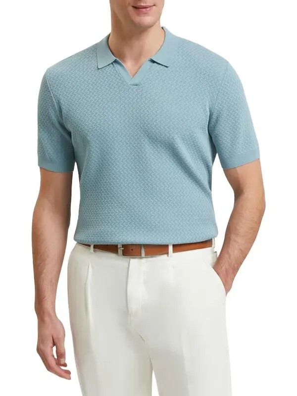 Ted Baker London Luthen Zigzag Polo - Blue