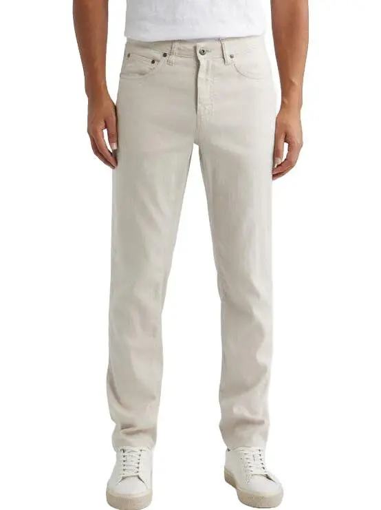 Bugatchi Straight Leg Five-pocket Pants - Almond