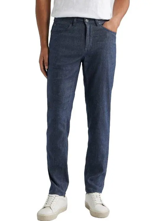 Bugatchi Straight Leg Five-pocket Pants - Navy