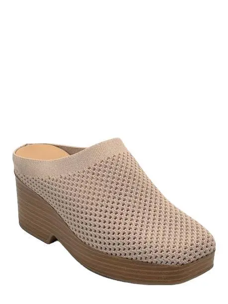Aerosoles Colombo Mesh Platform Clog - Dune Open Knit