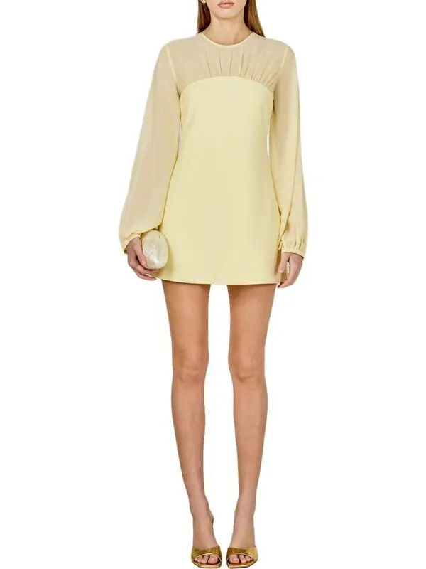 Endless Rose Long Sleeve Mini Dress - Butter