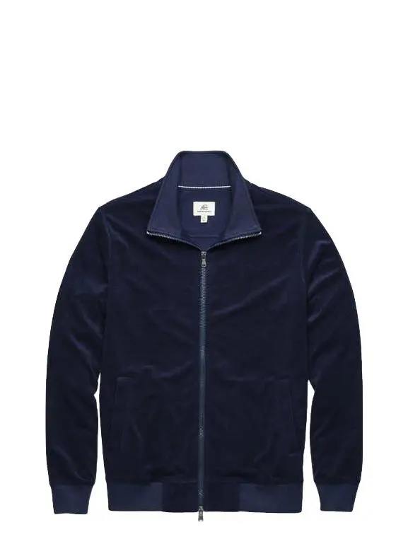 SURFSIDE SUPPLY CO. Saltwater Terry Track Jacket - Navy Blazer