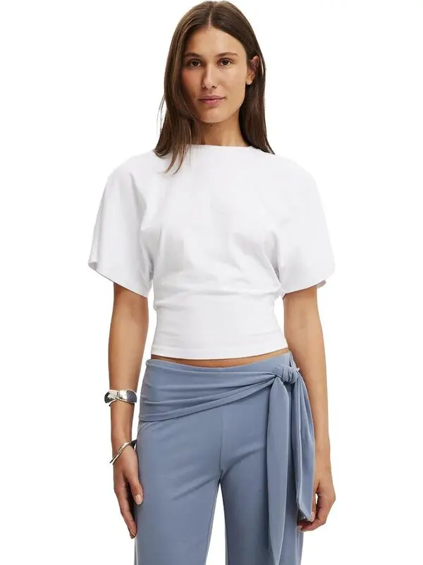 COTTON ON Blair Batwing Short Sleeve Tee - White