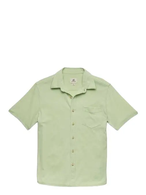 SURFSIDE SUPPLY CO. Tony Burnout Knit Shirt - Margarita Green