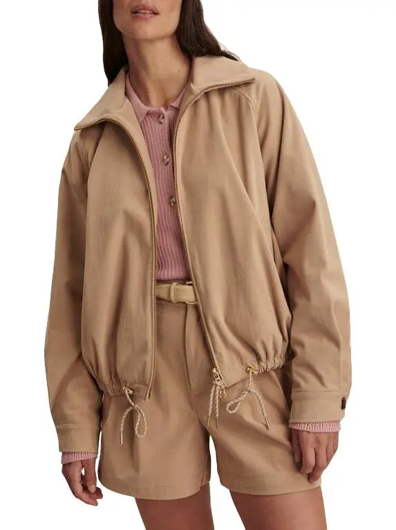 Varley Nadina Corduroy Blouson Jacket - Light Taupe