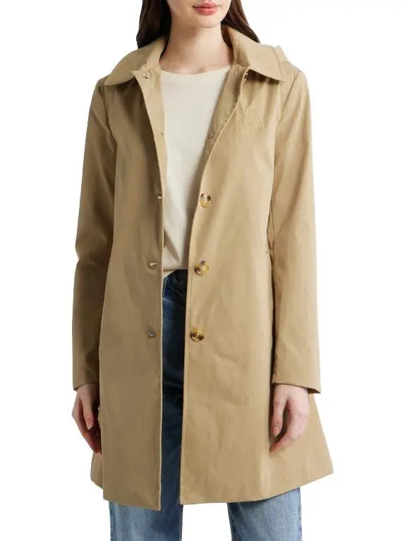 Ralph Lauren Crested Hooded Coat - Birch Tan