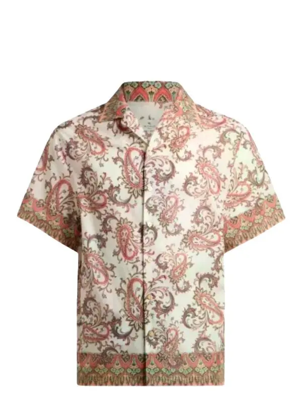 Etro Paisley Floral Shirt - Neutrals