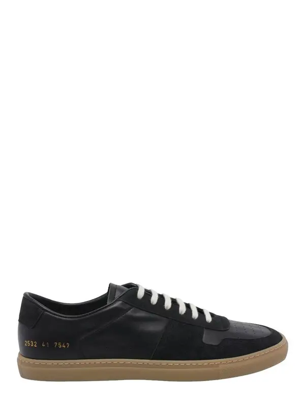 COMMON PROJECTS Bball Leather And Suede Sneakers - Black