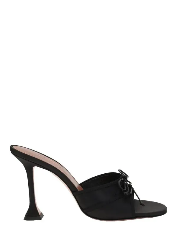 Amina Muaddi Heeled Sandal - Black