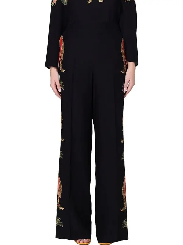 Etro Wide Leg Trousers - Black