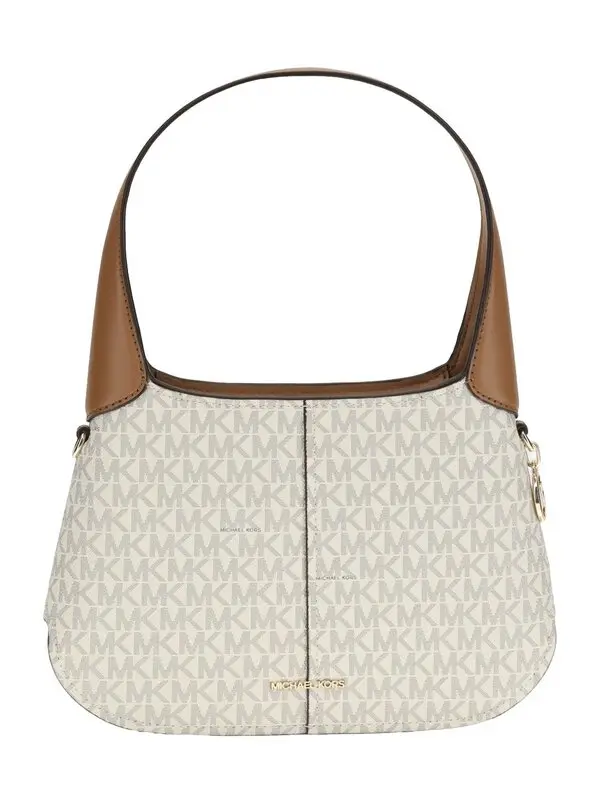 Michael Kors Monogram Shoulder Bag - Cream