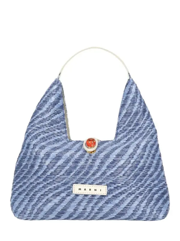 Marni Woven Shoulder Bag - Blue