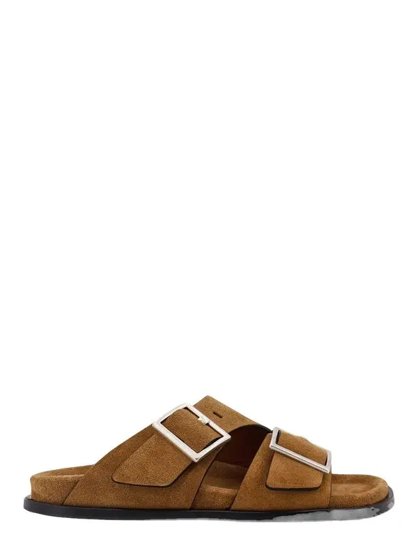 ALOHAS Suede Alba Mule Sandals - Leather