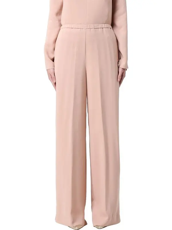 Liviana Conti Nolan Palazzo Trousers In Viscose Blend - Pink