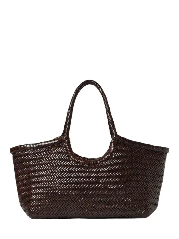 Dragon Diffusion Woven Shoulder Bag - Brown