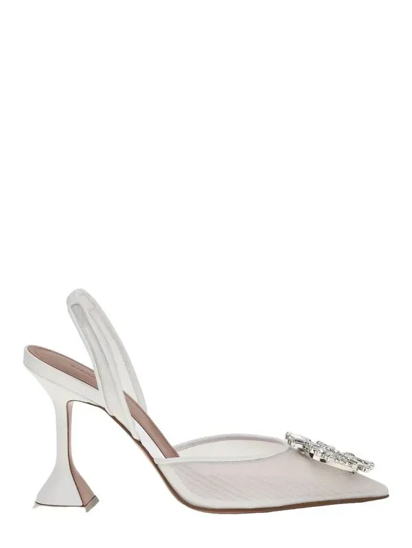 Amina Muaddi Pumps - White