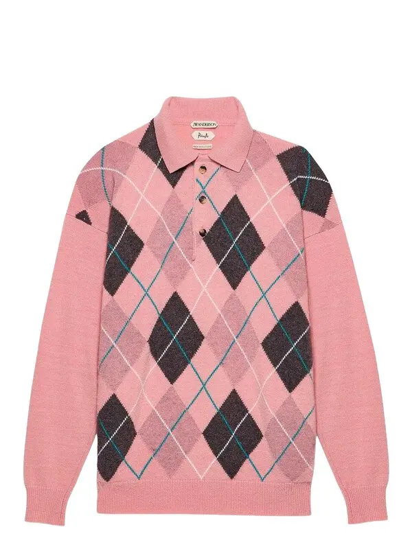 JW Anderson X Pringle Polo - Pink