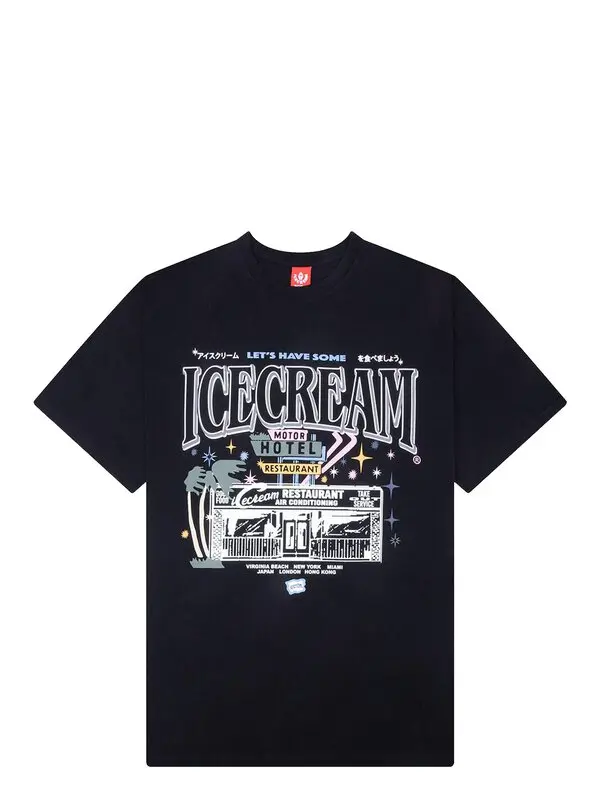 ICECREAM Store Front Short-sleeve Tee - Black