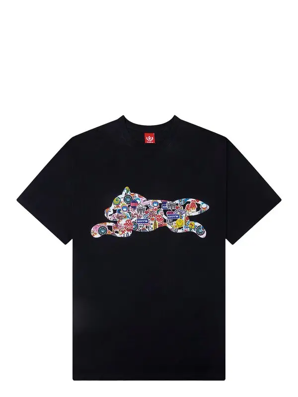 ICECREAM Stickers Short-sleeve Tee - Black