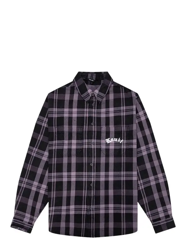 Ksubi Vulture Flannel Long-sleeve Shirt - Purple