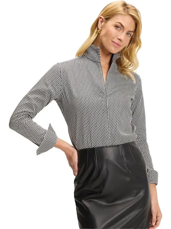 SARAH ALEXANDRA Pique Shirt - Black
