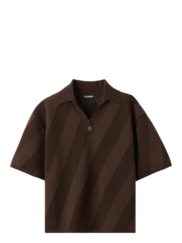 Jacquemus Le Polo Maille Berlingot - Brown