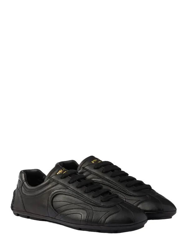 Prada Montecarlo Re-edition 2005 Nappa Leather Sneakers - Black