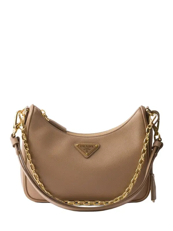 Prada Re-edition Mini Saffiano Leather Bag - Pink