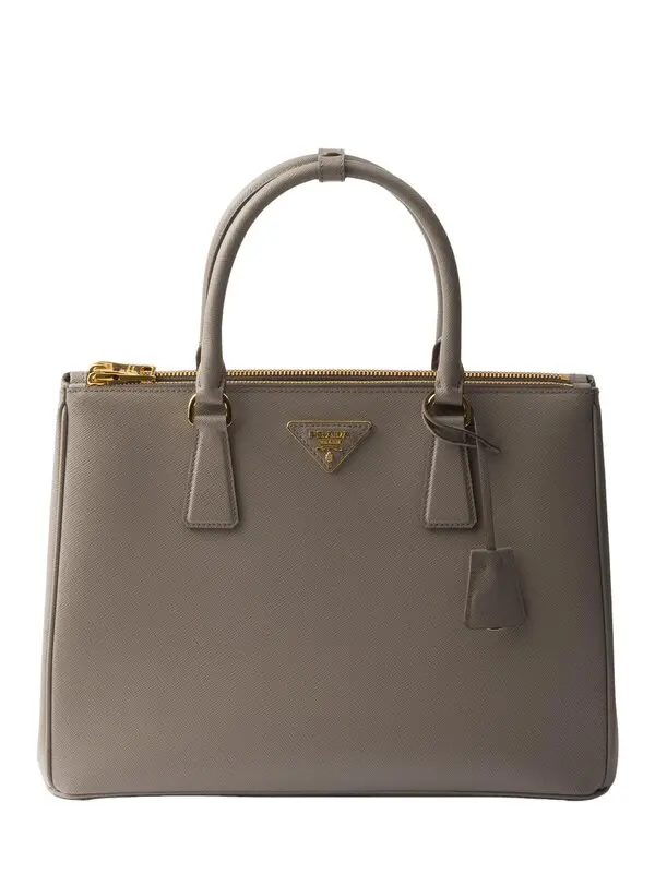 Prada Galleria Large Saffiano Leather Tote - Grey
