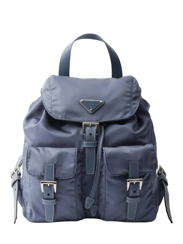 Prada Small Re-nylon Backpack - Blue