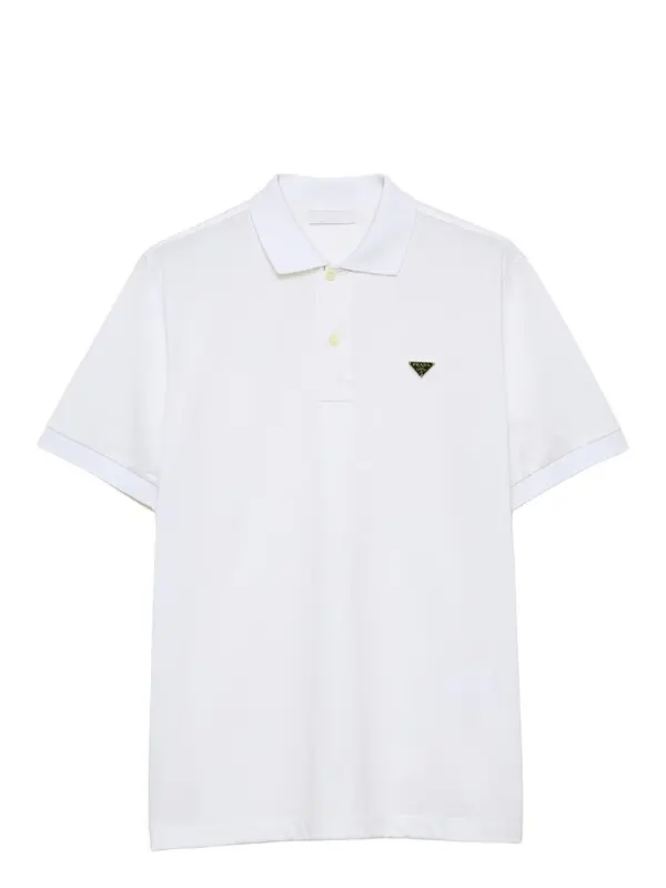 Prada Piqué Polo Shirt - White
