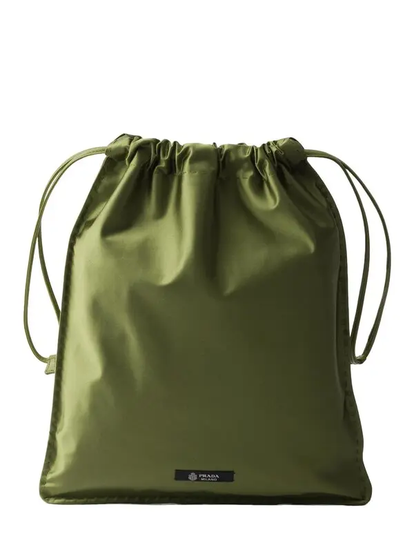 Prada Silk Duchesse Pouch - Green