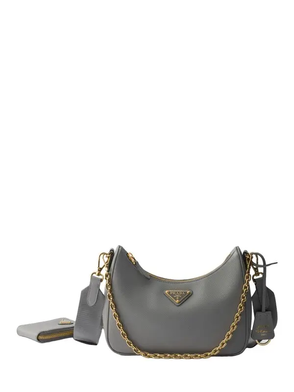 Prada Re-edition 2005 Saffiano Leather Bag - Grey