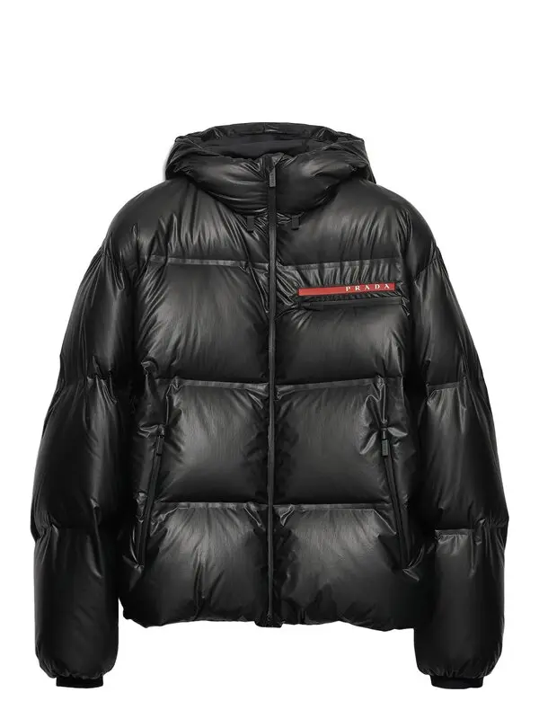 Prada Technical Fabric Down Jacket - Black