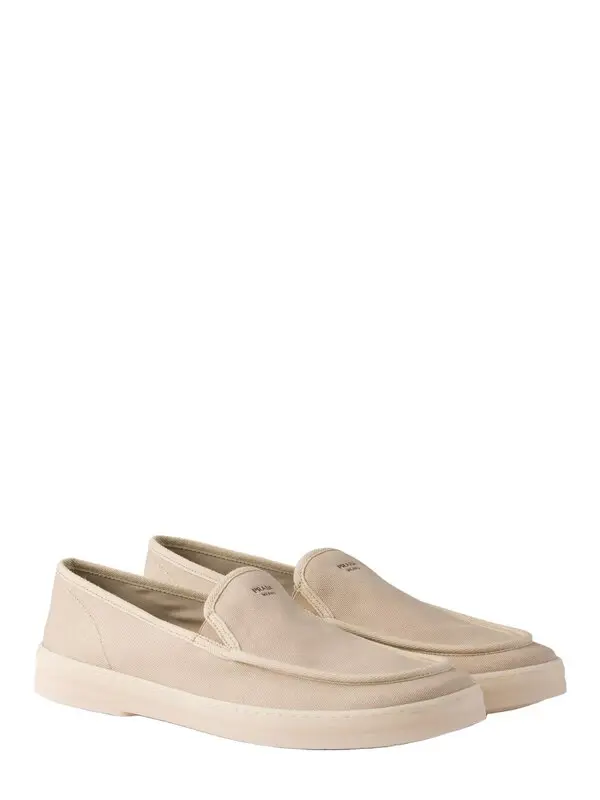 Prada Fabric Loafers - Neutral