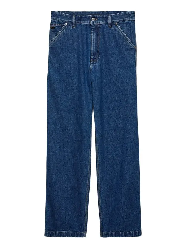 Prada Relaxed-fit Denim Pants - Blue