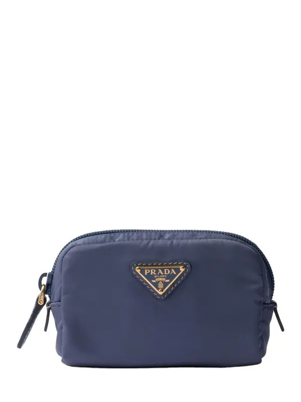 Prada Micro Re-nylon Pouch - Blue