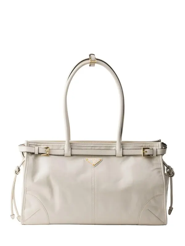 Prada Large Leather Handbag - White