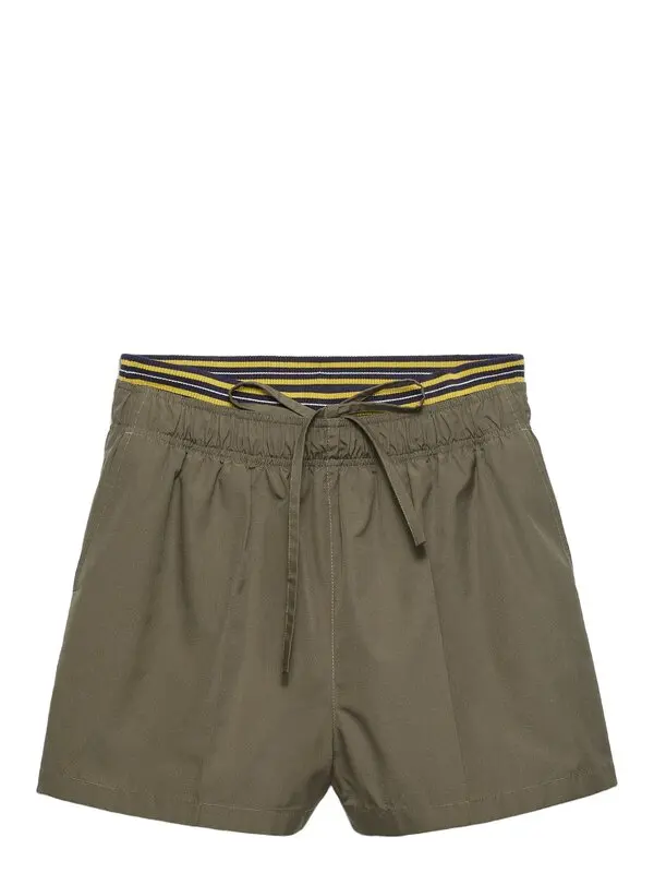 Prada Poplin Shorts - Green