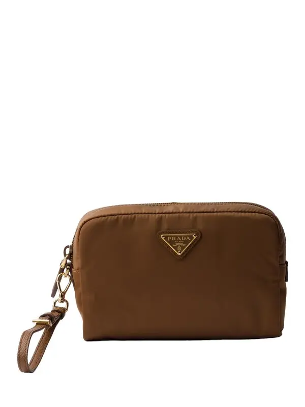 Prada Re-nylon Pouch - Brown