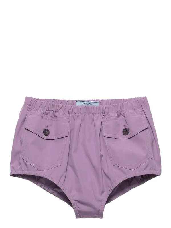 Prada Poplin Shorts - Purple