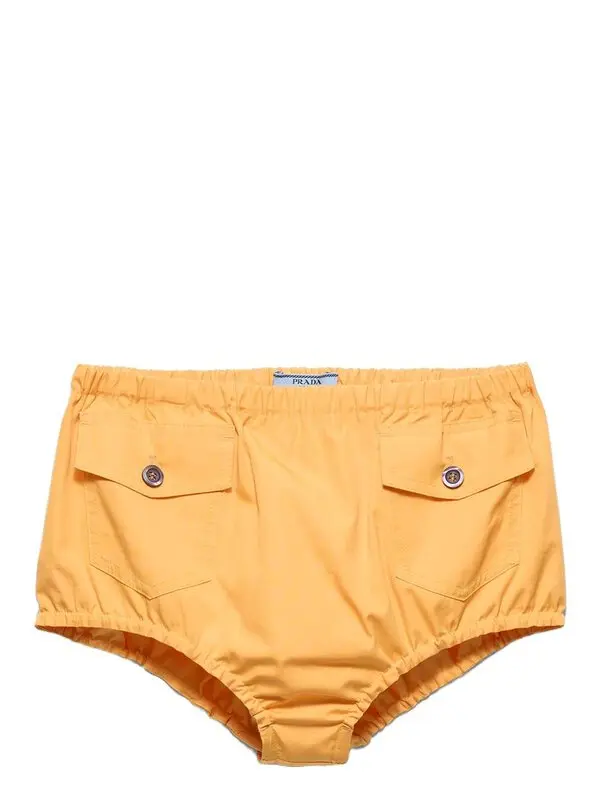 Prada Poplin Shorts - Yellow