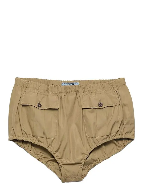 Prada Poplin Shorts - Neutral