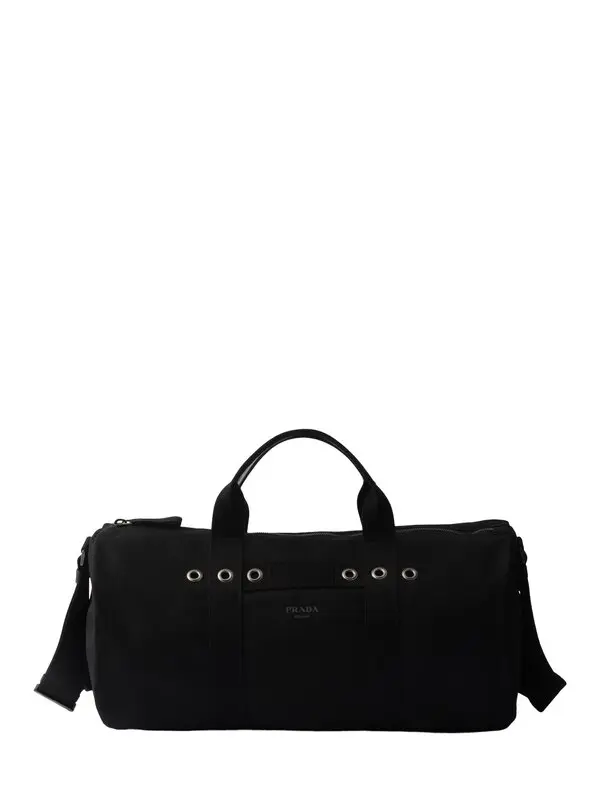 Prada Canvas Duffel Bag - Black