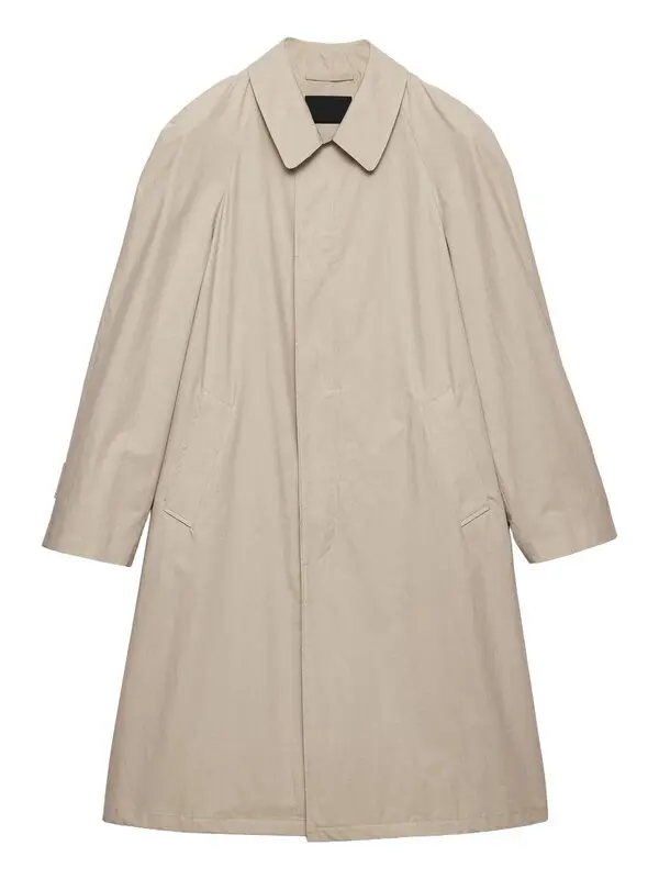 Prada Regular-fit Cotton Coat - Neutral