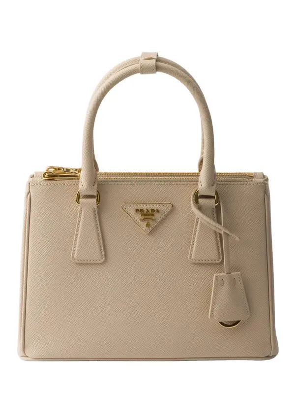 Prada Galleria Small Saffiano Leather Bag - Neutral