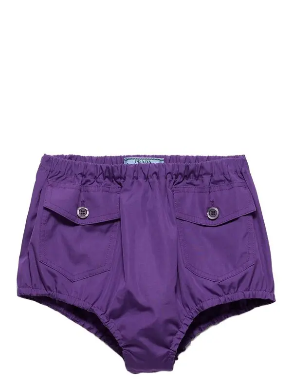 Prada Poplin Shorts - Purple